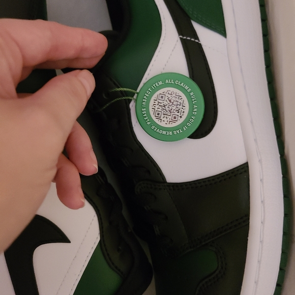 Nike | Shoes | Nike Air Jordan Low Green Toe Shoes | Poshmark